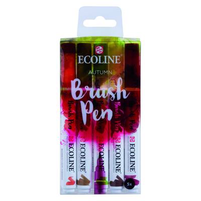 Ecoline® Liquid Watercolour Brush Pen 5 Color Set, Autumn | Michaels