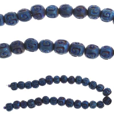 Blue Ceramic Round Beads, 8mm by Bead Landing™ | Michaels