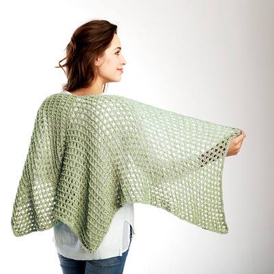 Loops & Threads® Cotton’n Linen™ Net Results Knit Shawl | Projects ...