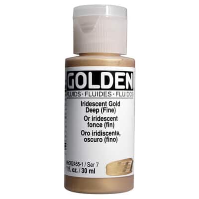 Golden® Iridescent Fluid Acrylics, 1oz., Color: Iridescent Gold Deep ...