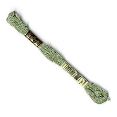 DMC® 6 Strand Embroidery Floss, Muted Green, Color: 523 LT Fern Green ...