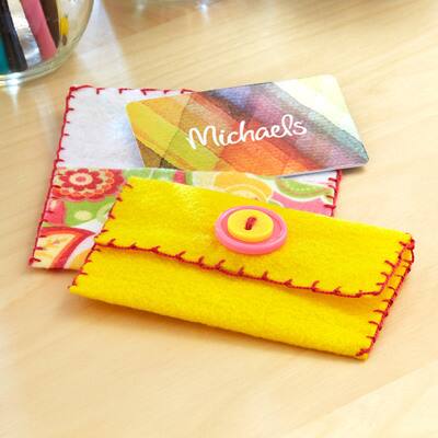 Teacher Appreciation Felt Gift Card Envelope | Projects | Michaels