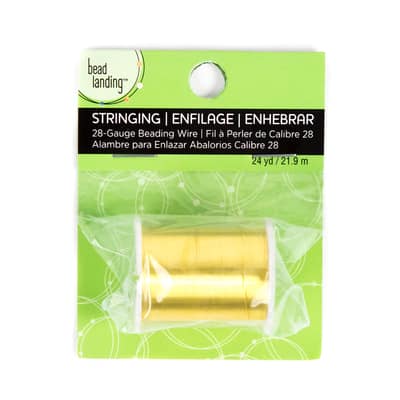 28 Gauge Gold Beading Wire by Bead Landing™ | Michaels
