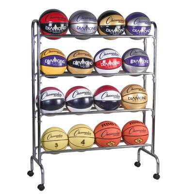 Champion Sports Silver 4 Tier Ball Cart | Michaels