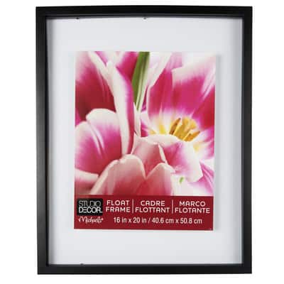 Black Float Frame by Studio Décor®, Size: 16" x 20" | Michaels