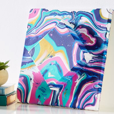 Stacked Canvas Paint Pouring Art | Projects | Michaels