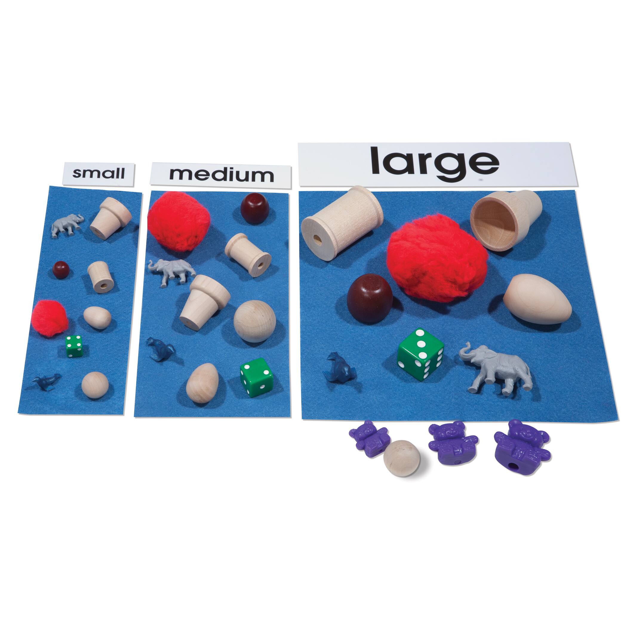 Primary Concepts™ Size Sort, Object Sorting Set | Colors, Shapes ...