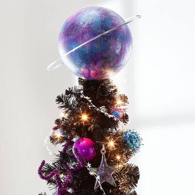 Galaxy Planet Christmas Tree Topper | Projects | Michaels
