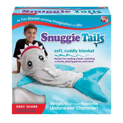 Snuggie® Tails™ Blanket, Gray Shark | Michaels