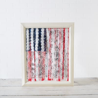 Framed Bandana & Lace Flag | Projects | Michaels