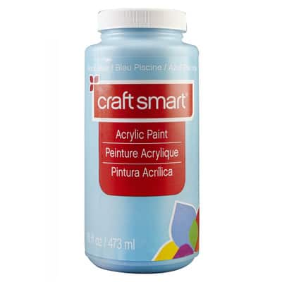 16oz. Matte Acrylic Paint by Craft Smart®, Color: Pool Blue | Michaels