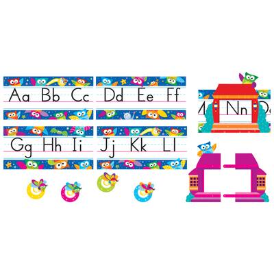 Trend Enterprises Owl-Stars!® Alphabet Line Bulletin Board Set ...