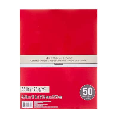 8.5" x 11" Cardstock Paper by Recollections™, 50 Sheets | Cardstock ...