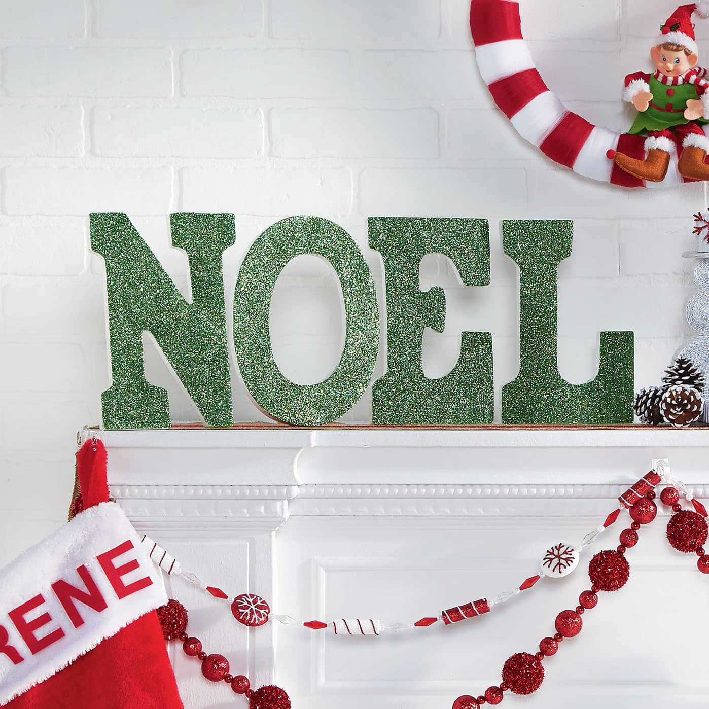 Family Mantel: Glittered "NOEL" | Projects | Michaels