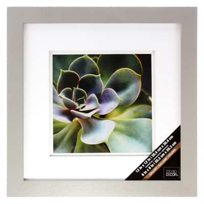 Gray Gallery Wall Frame with Double Mat by Studio Décor®, Size: 12" x ...