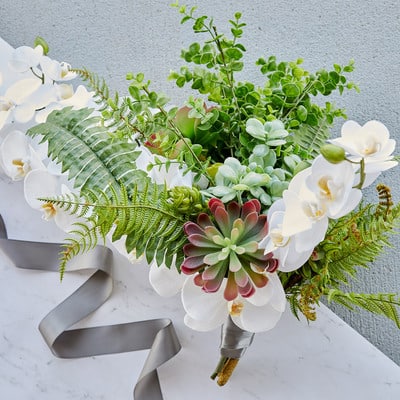 Greenery Floral Bridal Bouquet | Projects | Michaels