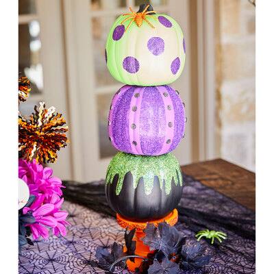 Whimsy Halloween Stacked Pumpkins | Projects | Michaels