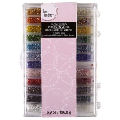 Buy in Bulk - 6 Pack: Storage Box with Assorted Bead Colors by Bead ...