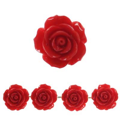 Red Flower Quartzite Beads, 24mm by Bead Landing™ | Michaels