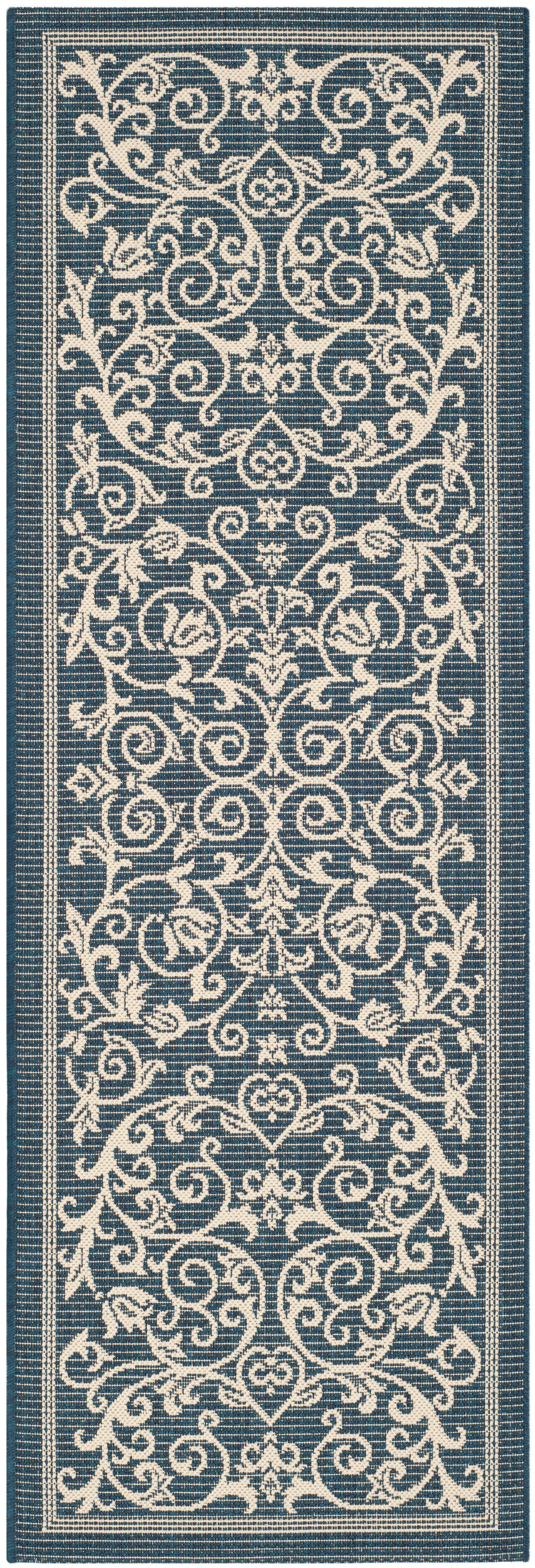Courtyard Floral Scroll 2'-3" X 6'-7" Runner | Michaels
