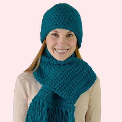 Loops & Threads® Charisma™ Big Crochet Hat | Projects | Michaels