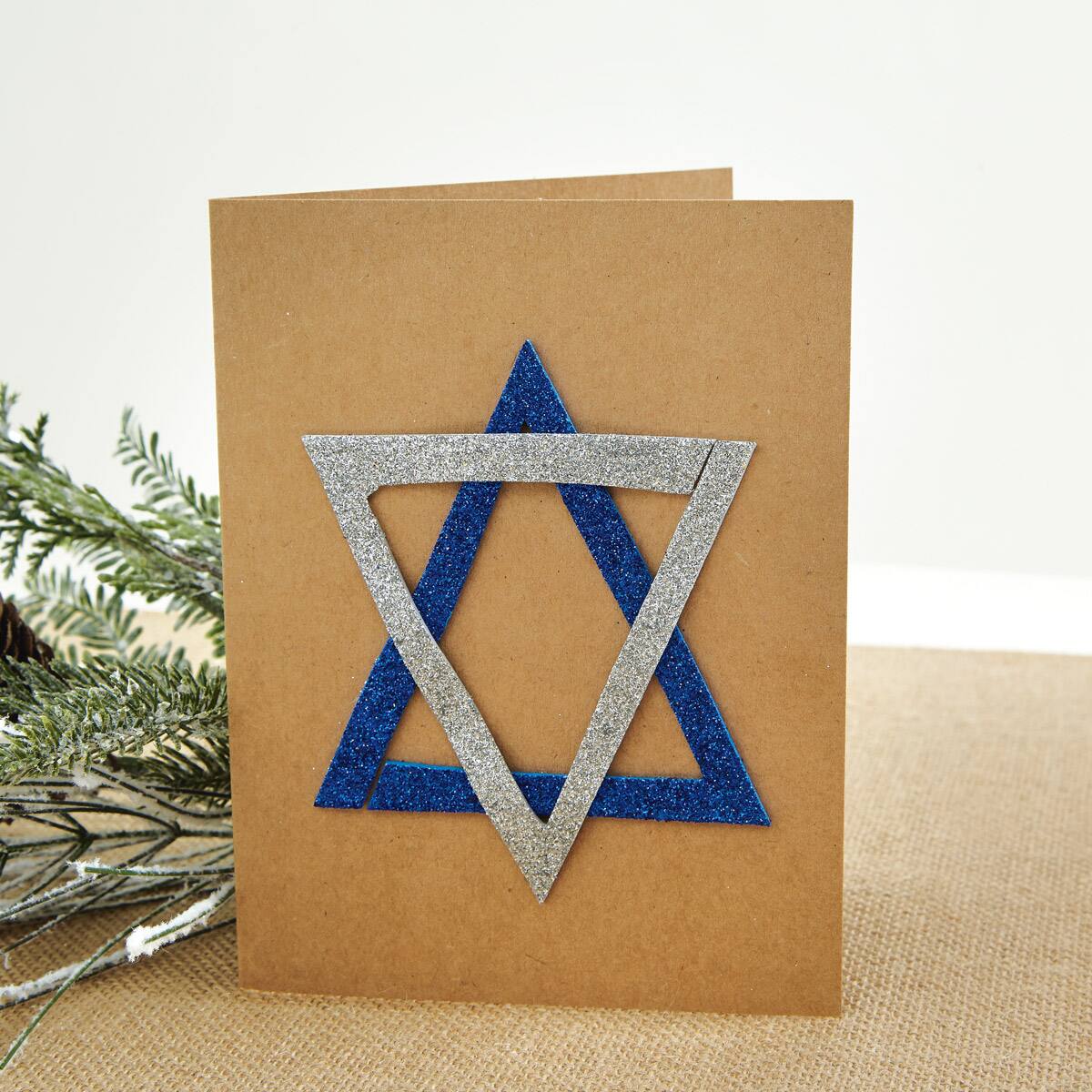 Glitter Star of David Card | Projects | Michaels