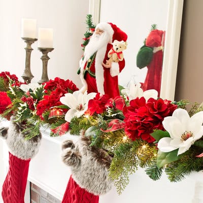 Christmas Mantel with Garland | Projects | Michaels