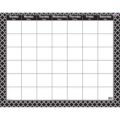 Moroccan Black Wipe-Off® Calendar, Monthly, Pack of 6 | Michaels