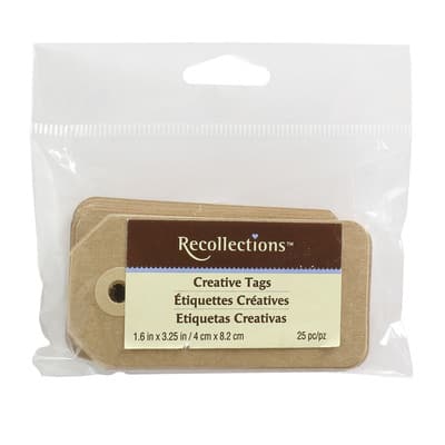 Kraft Creative Tags By Recollections®, 25 Pack | Michaels
