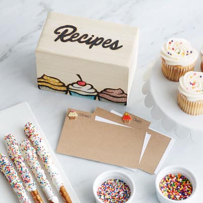 Woodburned Recipe Box | Projects | Michaels