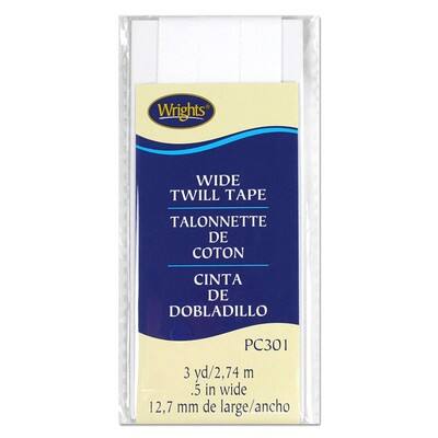 1/2" White Twill Tape - 3 Yards | Michaels