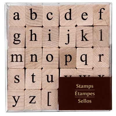 Medium Lowercase Alphabet Wood Stamp Set by Recollections™ | Michaels