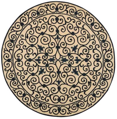 Chelsea Scrollwork 3' X 3' Round Area Rug | Michaels