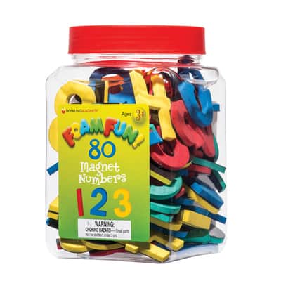 Dowling Magnets® Foam Fun!™ Number Magnets, Pack of 80 | Michaels
