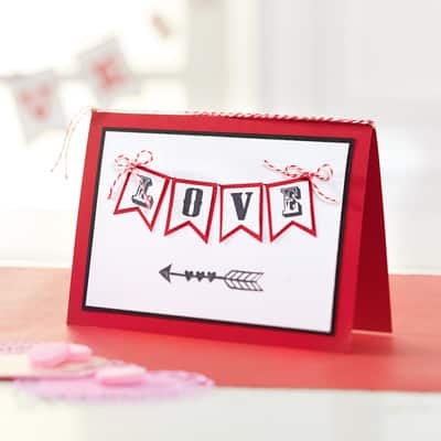 Valentine's "LOVE" Banner Card | Projects | Michaels