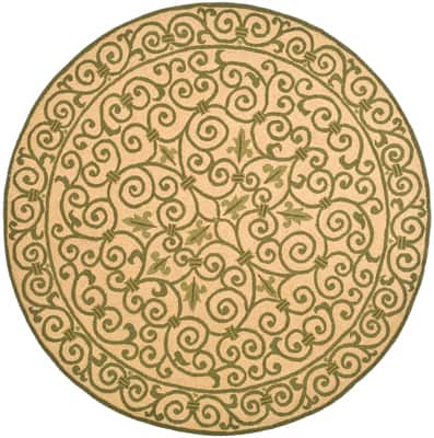 Chelsea Scrollwork 4' X 4' Round Area Rug | Michaels