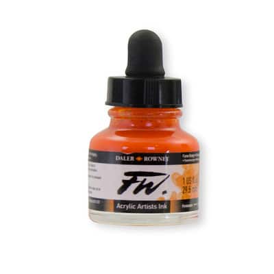 Daler-Rowney® FW Acrylic Artists' Ink, Size: 1 fl oz, Color: Flame ...