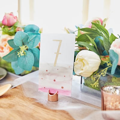 Watercolor Table Numbers | Projects | Michaels