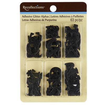 Recollections™ Adhesive Glitter Letters | Michaels