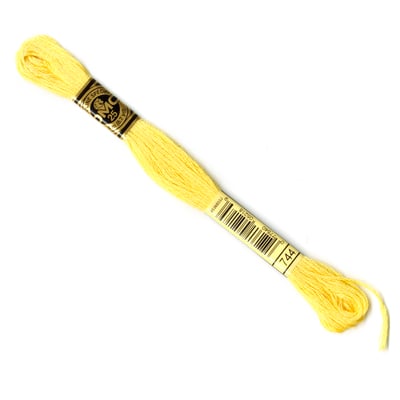 DMC® 6 Strand Embroidery Floss, Yellow, Color: 744 Pale Yellow | Michaels
