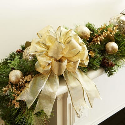 Gold Bow Mantel Decor | Projects | Michaels