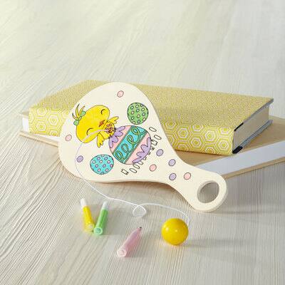 Kids' Easter Chick Paddleball | Projects | Michaels