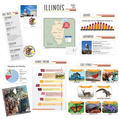 Eureka® State Bulletin Board Set, Illinois | Michaels