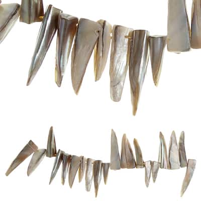 Tan Shell Stick Beads, 28mm by Bead Landing™ | Michaels