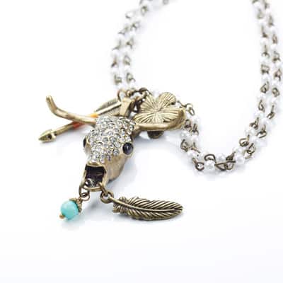 Gypsy Desert Rhinestone Steer Necklace | Projects | Michaels