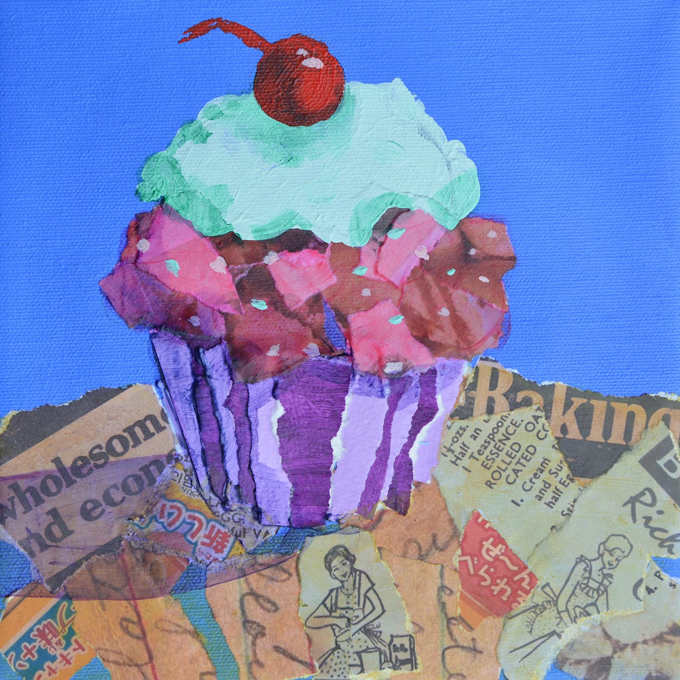Liquitex® Cupcake Collage | Projects | Michaels