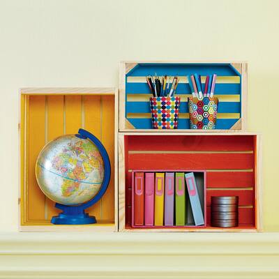 Painted Storage Wood Crates | Projects | Michaels