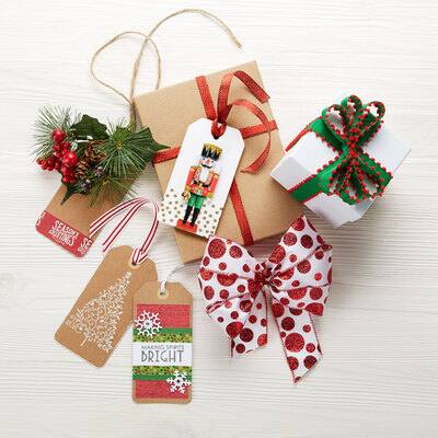 Making Spirits Bright Kraft Gift Tag | Projects | Michaels
