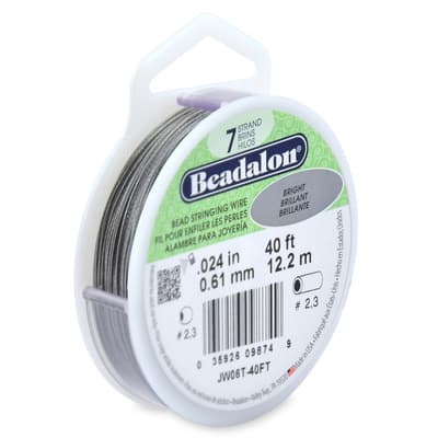 Beadalon® 0.61mm Bright 7 Strand Bead Stringing Wire | Michaels