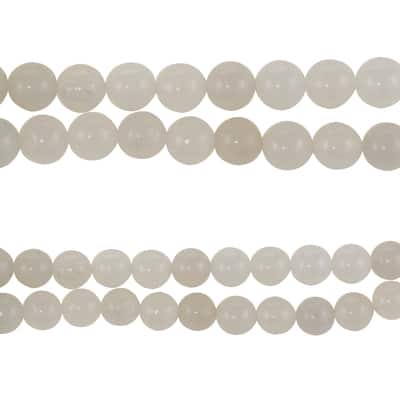 White Quartzite Round Beads, 8mm by Bead Landing™ | Michaels